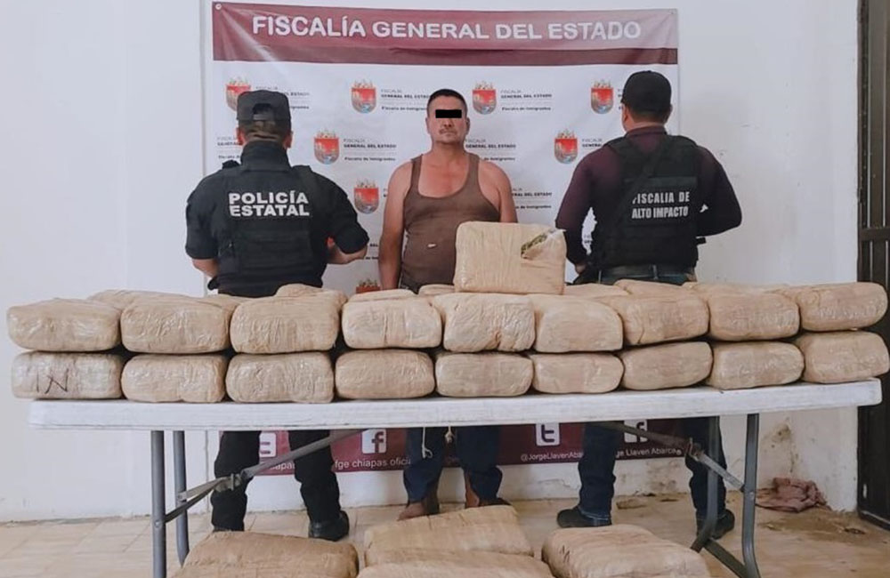 Realiza Fiscalía aseguramiento de 97 kilos de marihuana en Arriaga; hay ...